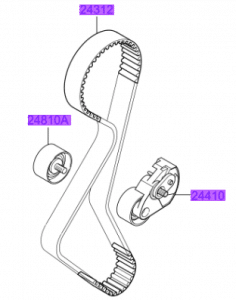 Sportage Timing Belt, Tensioners, Water Pump and Gasket 2.0 Diesel ...