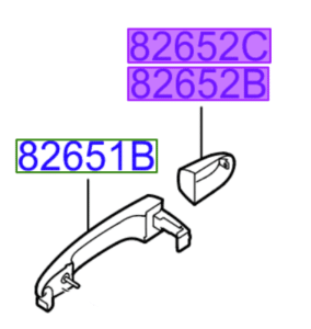 Kia Sorento 2015-2017 Rear Door Handle Cap - Kia Parts Direct