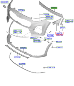 Kia Sportage 2015-2018 Front Lower Grille | Kia Parts Direct