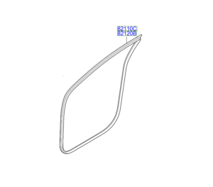 Kia Sportage 2018-2022 Front Door Seal (Frame) - Kia Parts Direct