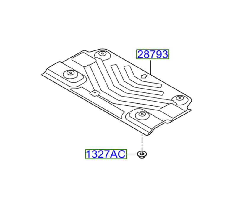 Kia Sportage (2010-2014) Exhaust Heat Shield | Kia Parts Direct
