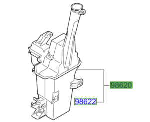 Kia Sportage (2015-2018) Windscreen Washer Bottle 87539D9000 - Kia ...