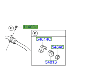 Kia Sportage 2014-2015 Front Stabilizer Brackets, bushes and bolts ...